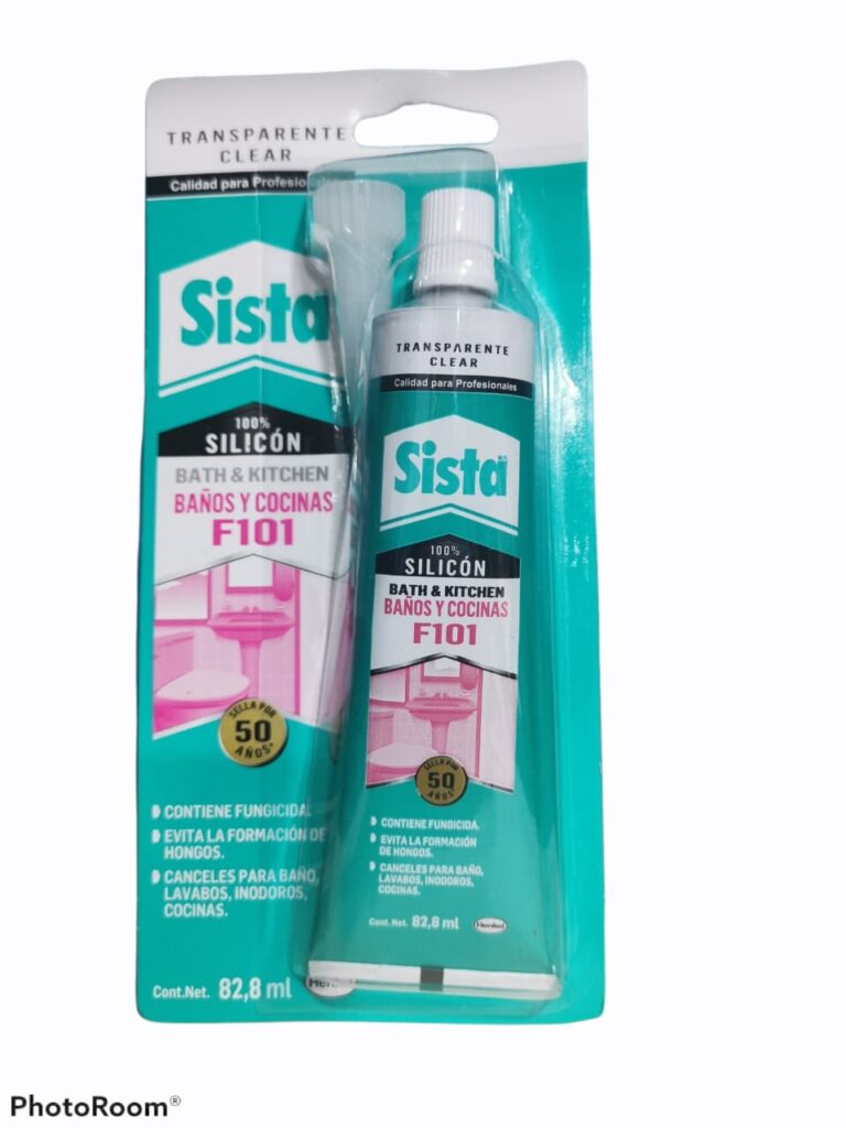 Silicón Transparente Baños y cocina F101 82.8mL – Ferreteria San Isidro